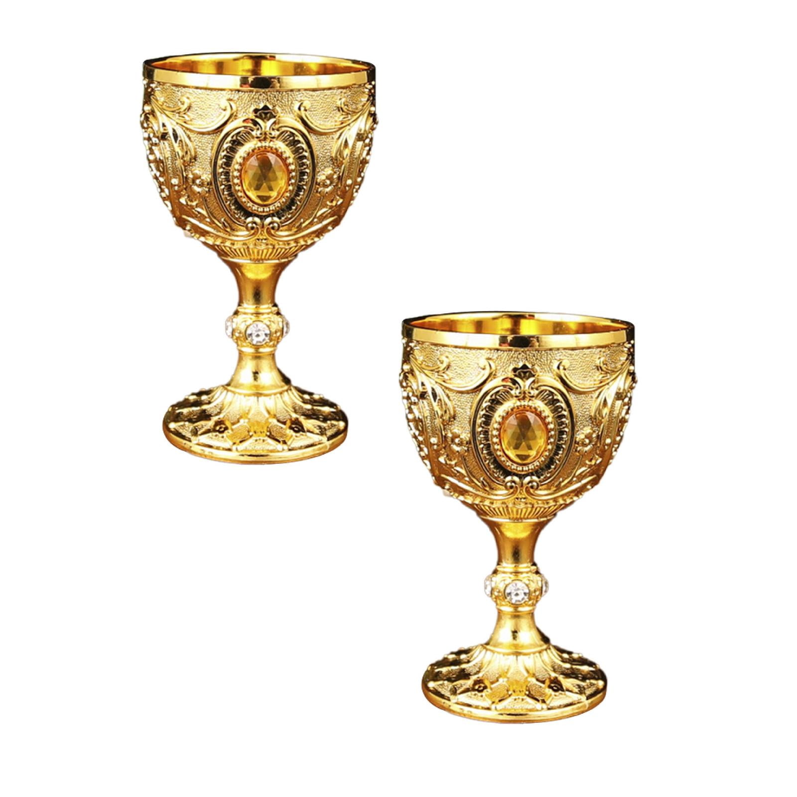 Dinner Plates Vintage Medieval Goblet Drinking Glass Party Supplies ...