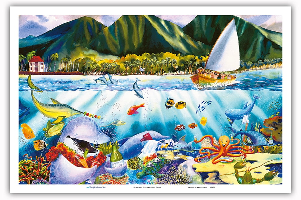 Dinner at Seven - Hawaiian Fish (Iʻa) Feast - Marine Life Sea Banquet ...