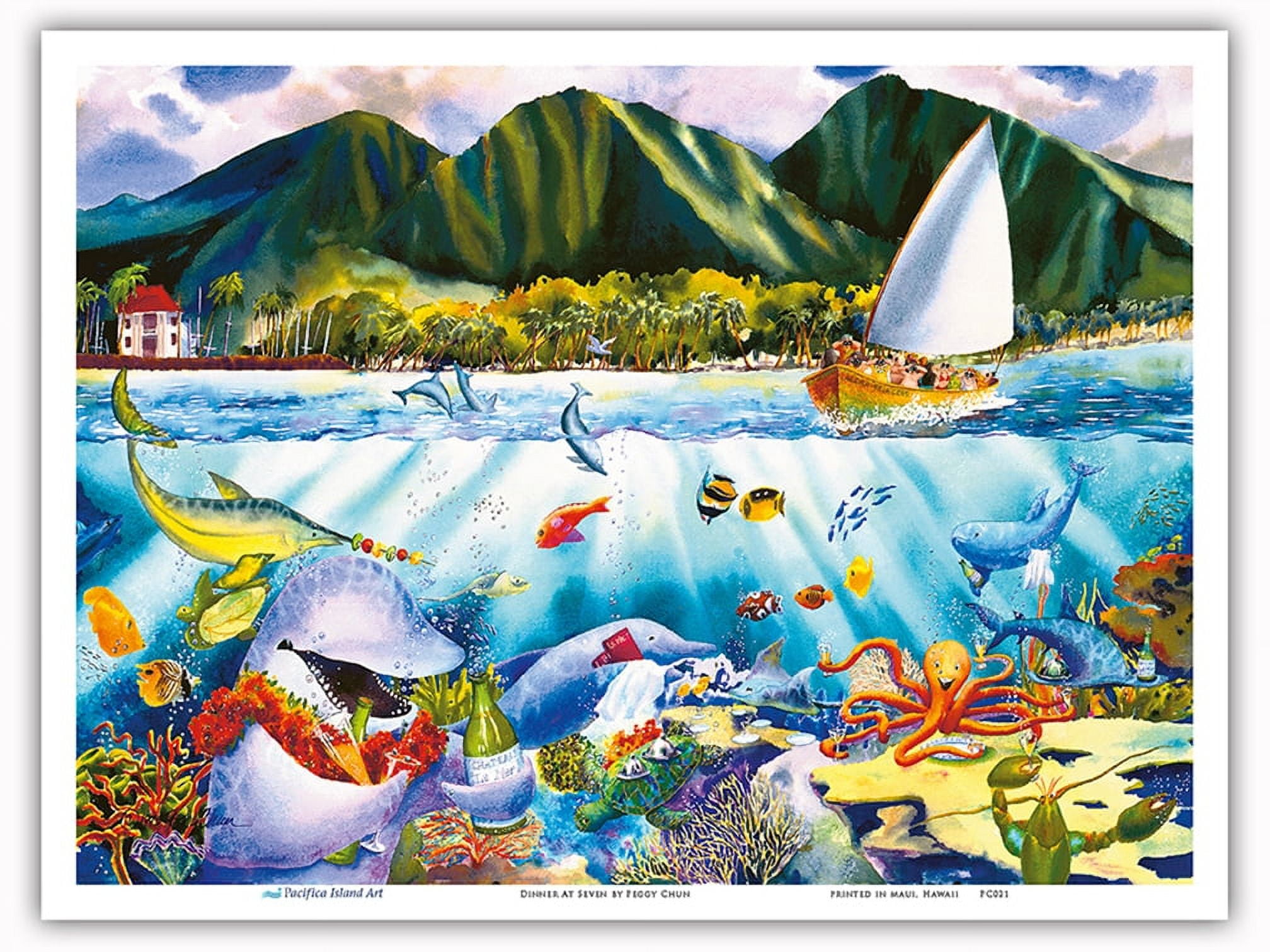 Dinner at Seven - Hawaiian Fish (Iʻa) Feast - Marine Life Sea Banquet ...