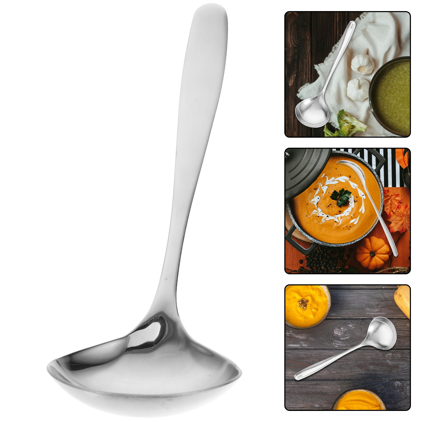Dinner Spoon Serving Spoon Stainless Steel Large Serving Spoon Buffet ...