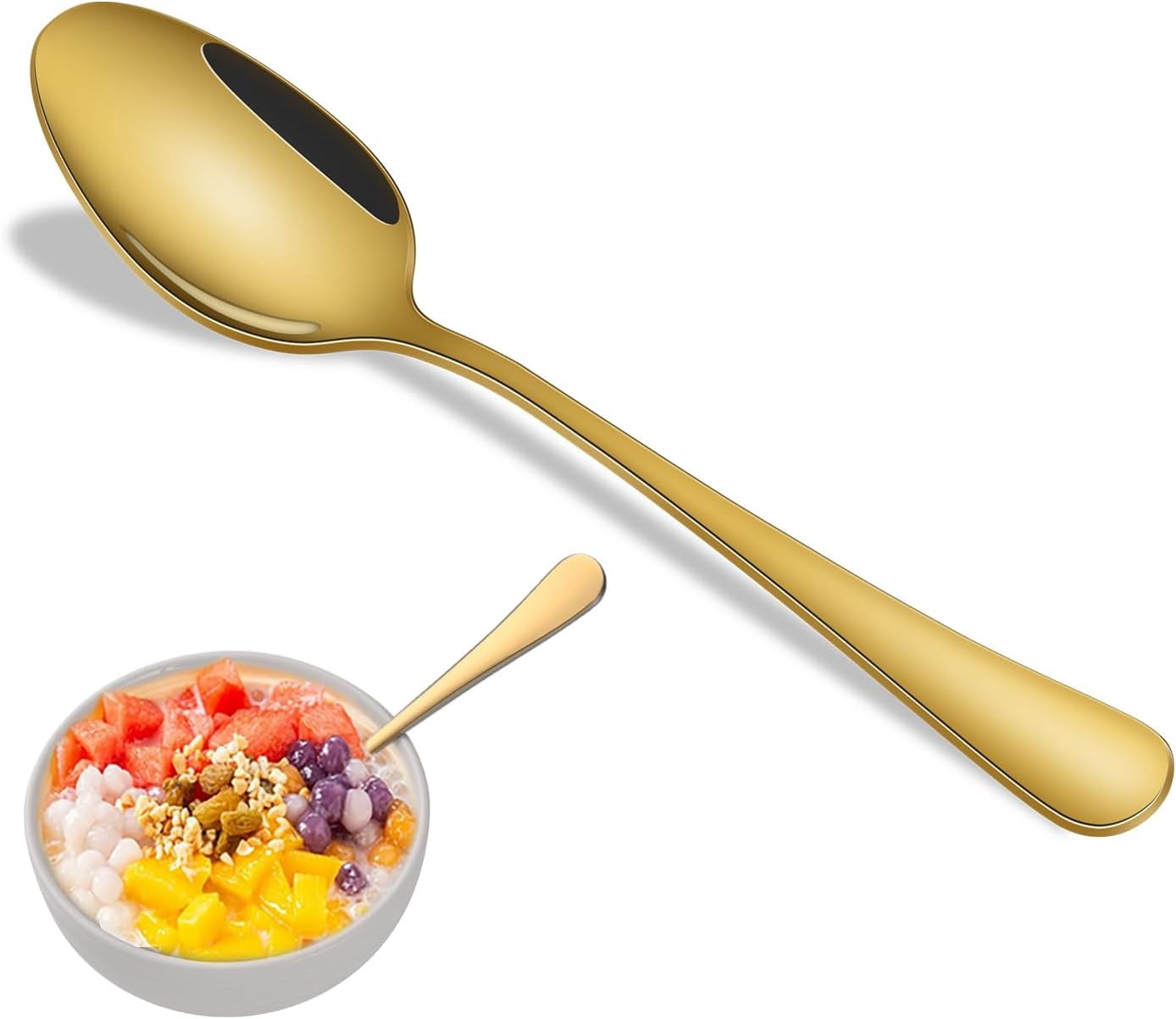 Dinner Spoon Soup Spoons,Premium Food Grade Stainless Steel Table Spoon ...