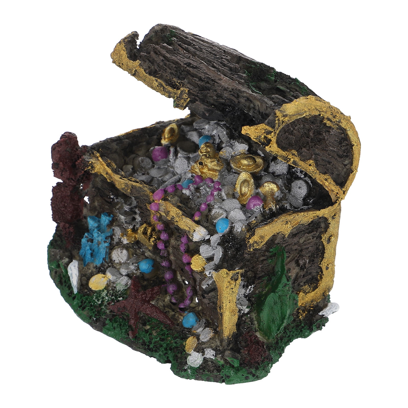 Dinner Table Decor Dining Room Fish Tank Treasure Chest Decoration ...