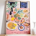Dinner Table Retro Food Vintage Kitchen Poster UNFRAMED PAPER POSTER ...