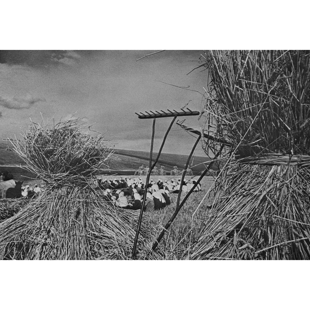 Dinner Time During The Harvest Season On A Communist Collective Farm ...