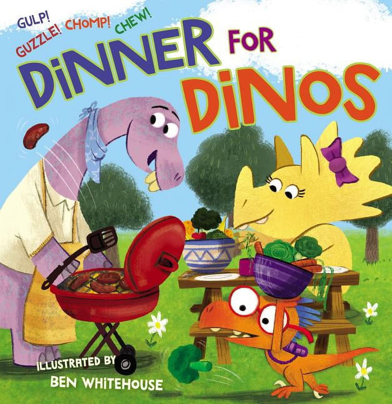 Dinner for Dinos: Gulp, Guzzle, Chomp, Chew, (Board Book) - Walmart.com