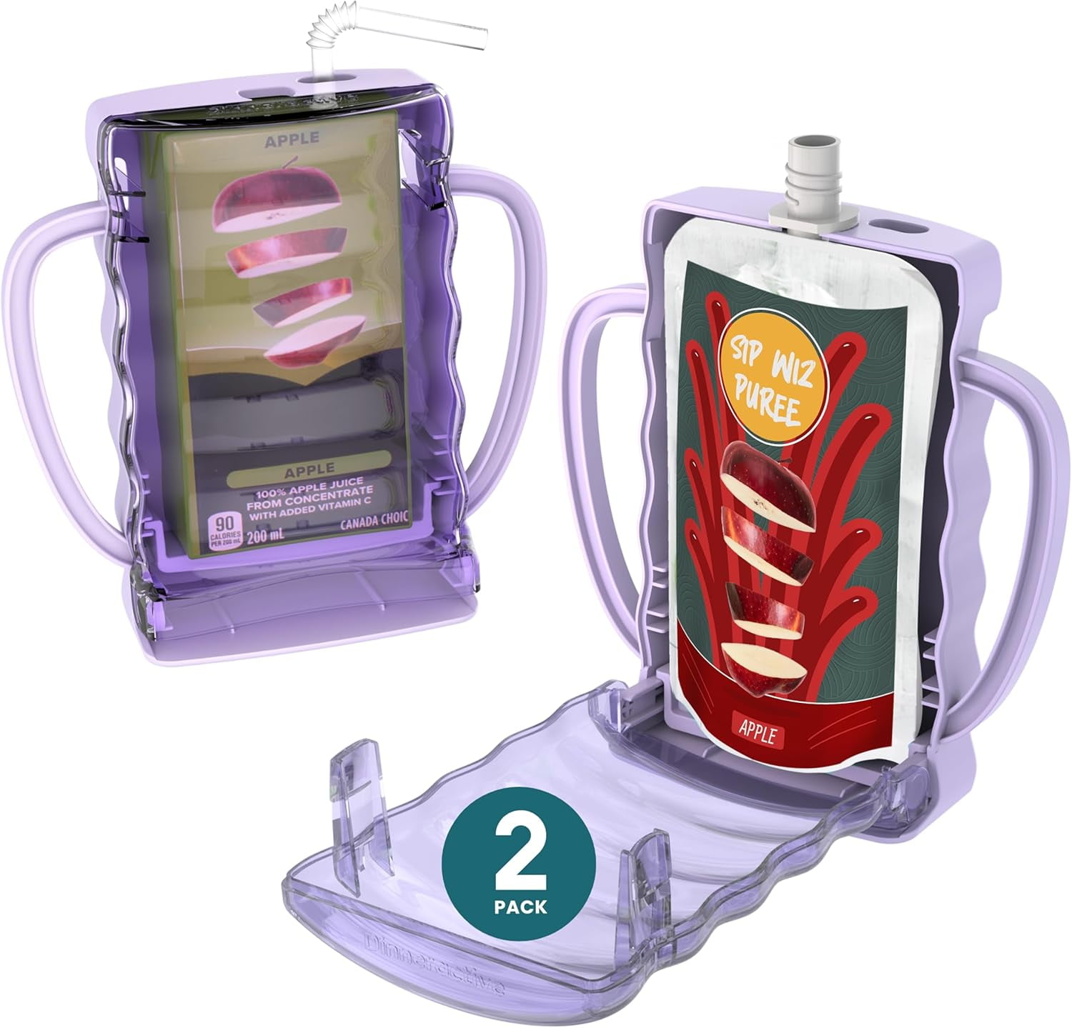 Dinneractive Sip Wiz - Baby Pouch Holder No Squeeze Pouch Food Pouches ...