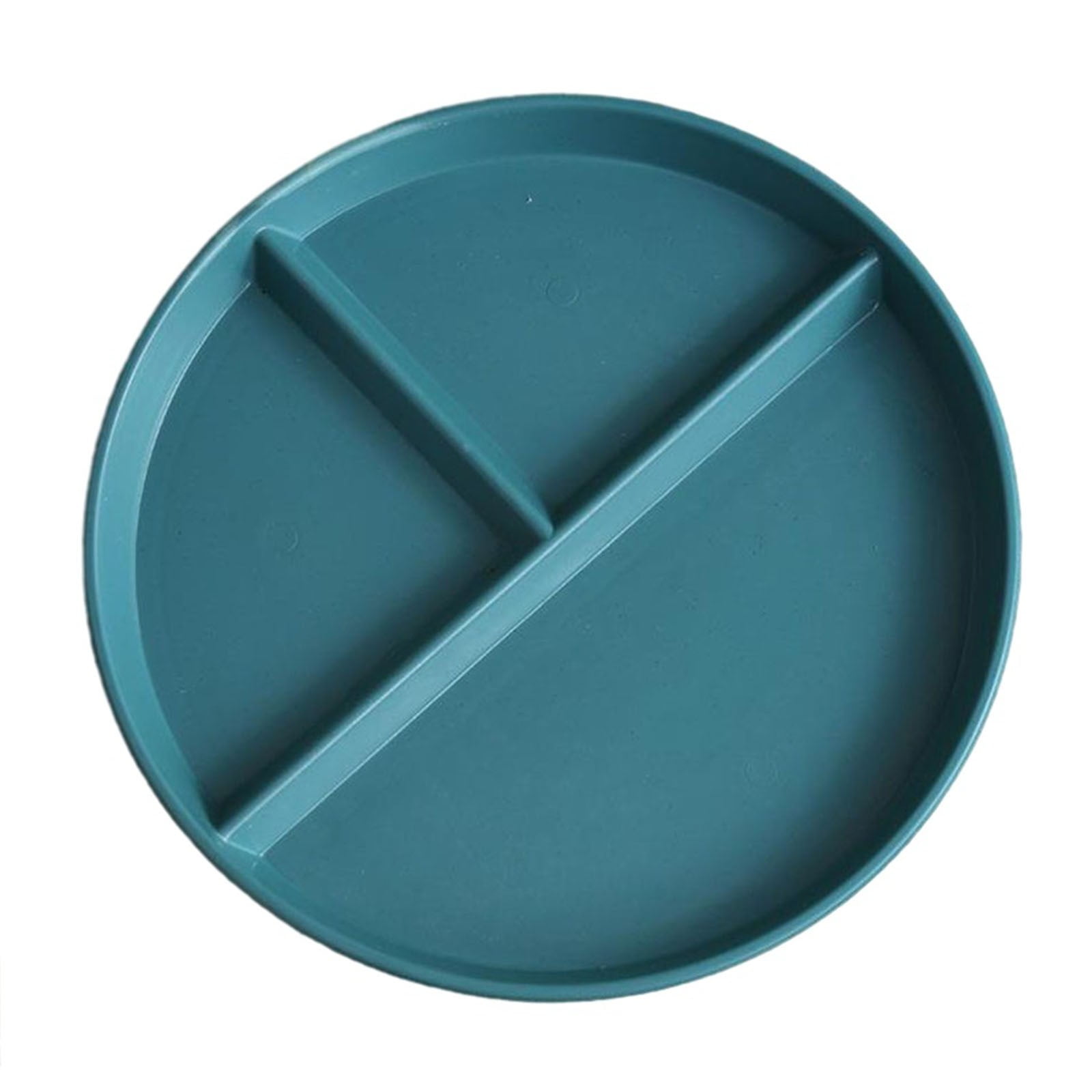 Dinnerware Divided Plate Blue Compartment White Yellow ABS Balanced ...