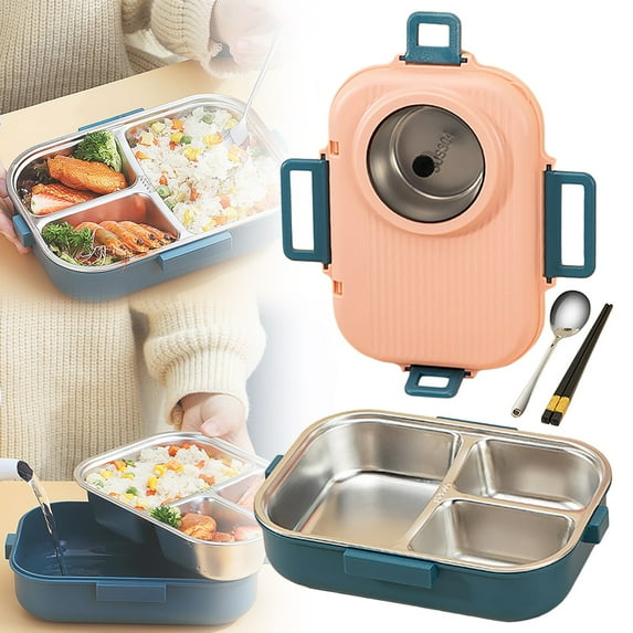 Dinnerware Sets,1100ml Stainless Lunch Box For Adults Meal Box ...