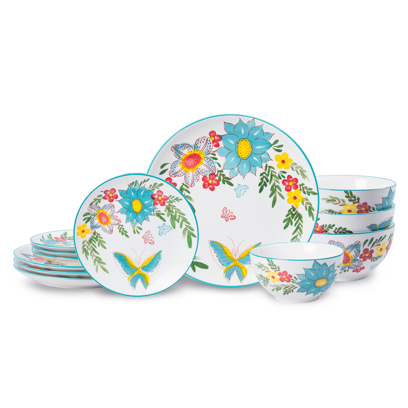 Dinnerware Sets Plates and Bowls Sets Plate Set Stoneware Dinnerware ...