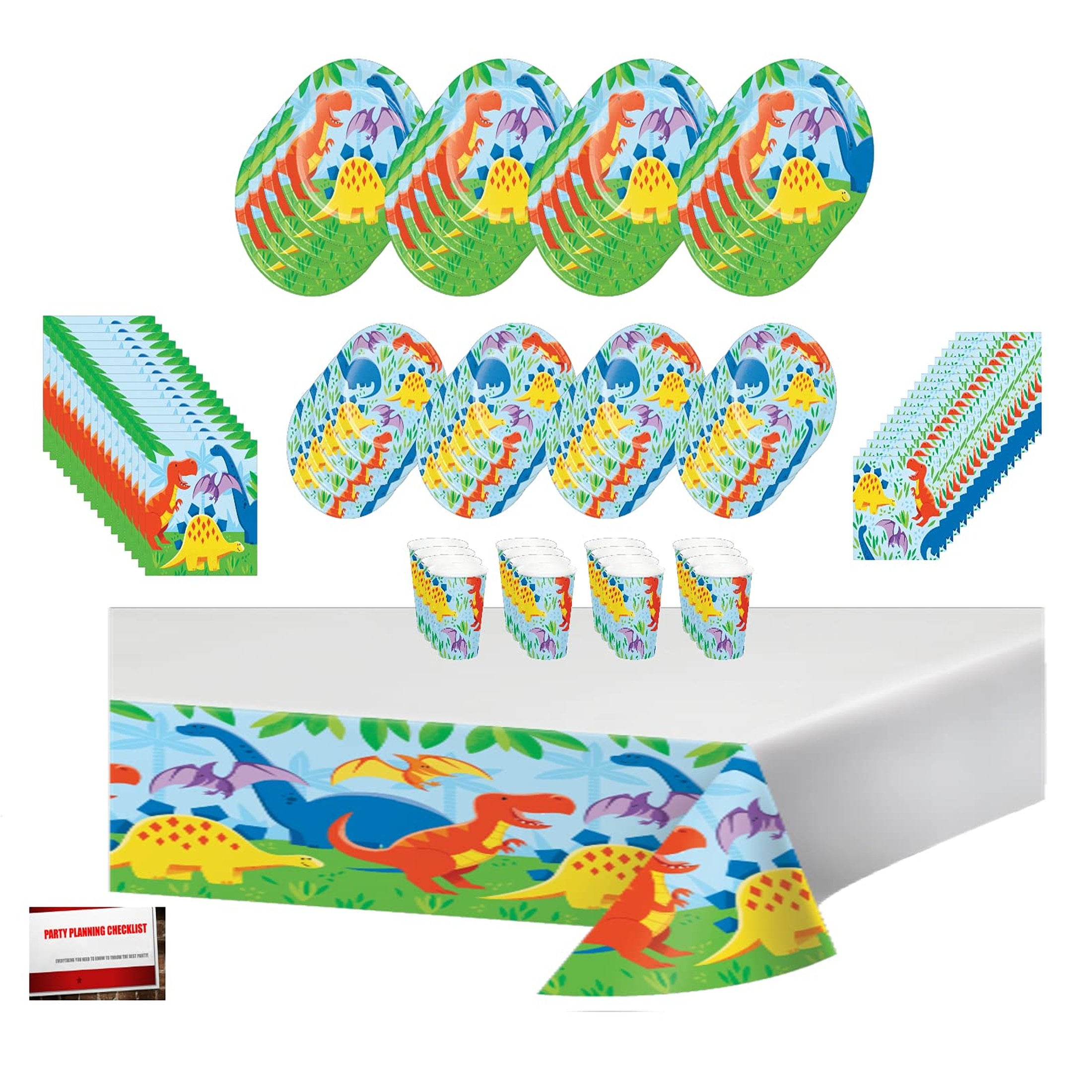 Dino Adventure Party Pack for 16 Guests - Complete Birthday Decorations ...