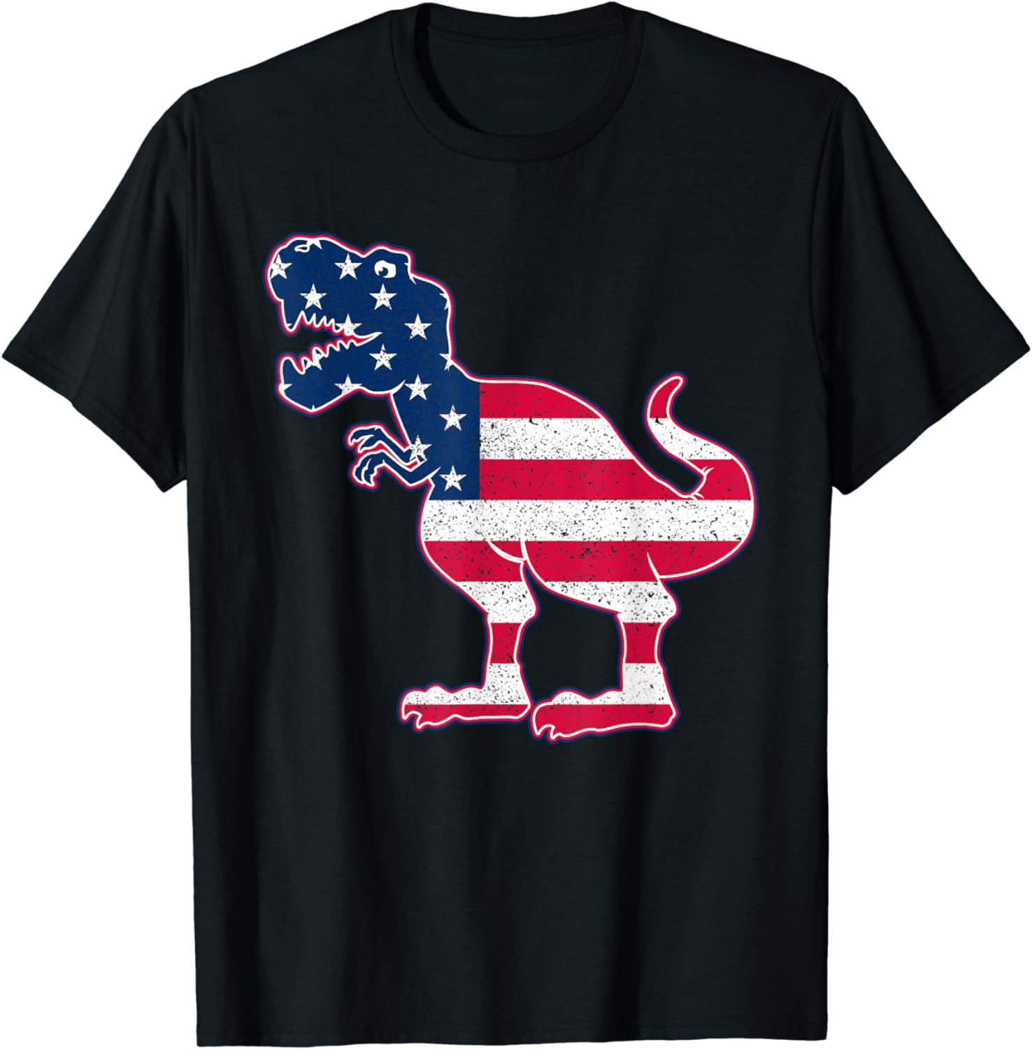 Dino American Flag T-Shirt 4th of July Patriotic Boys Gift - Walmart.com