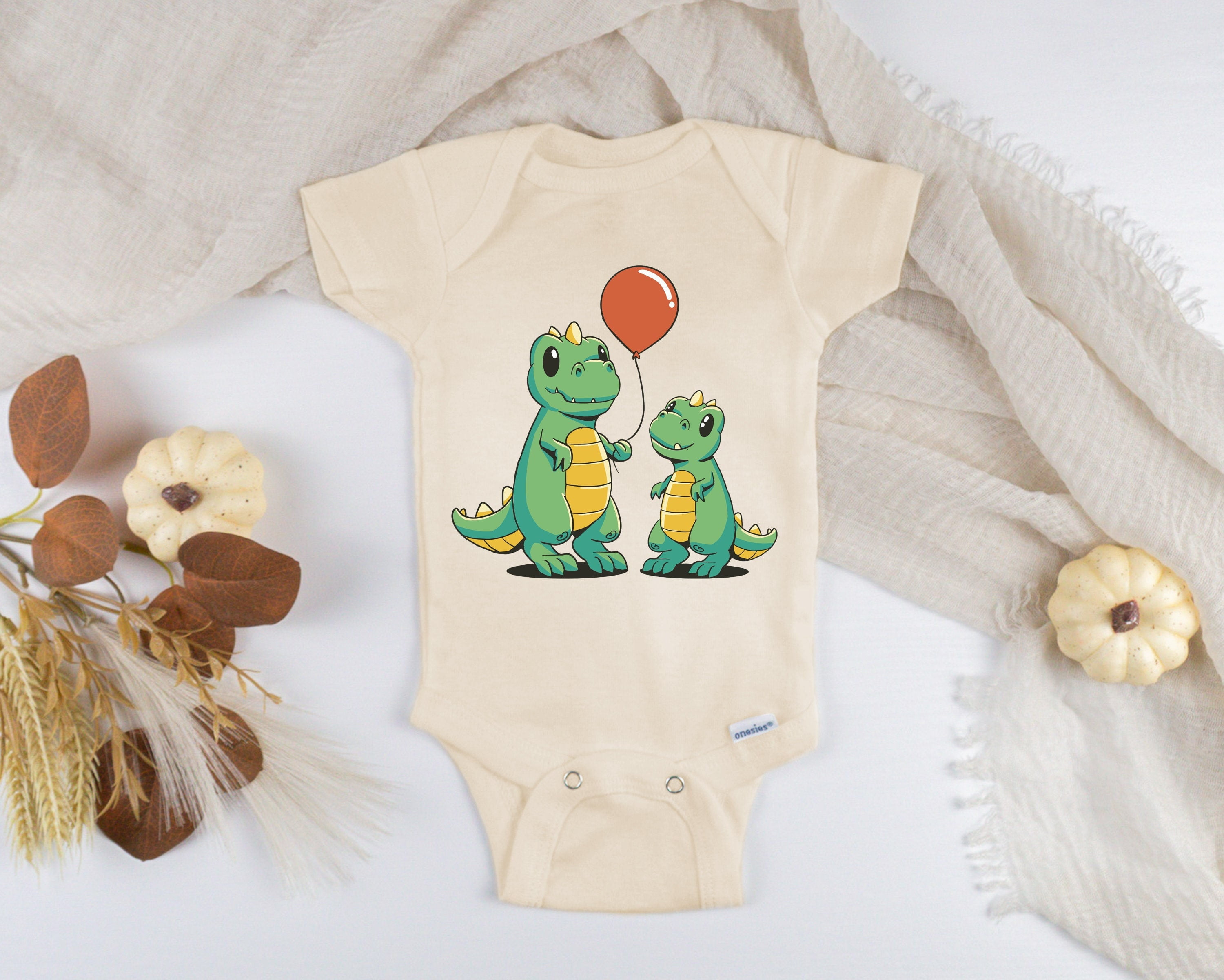 Dino Baby Onesie, Cute Natural Bodysuit, Dinosaur Lover Onesie Cool ...