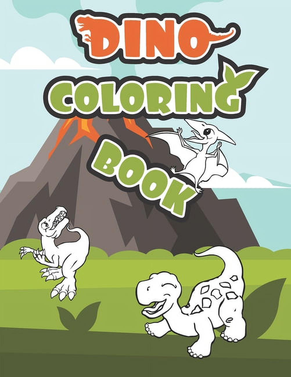 Dino Coloring Book : Dinosaur Coloring Book for Kids, Cute Dinosaur ...