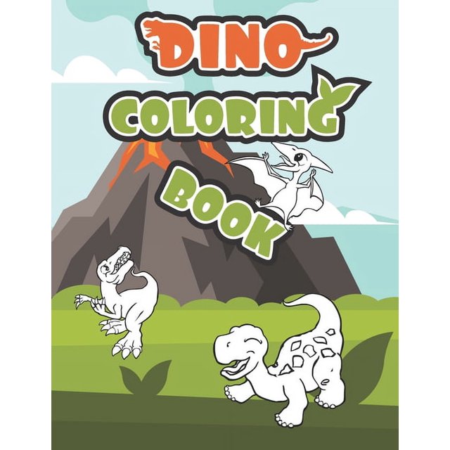 Dino Coloring Book : Dinosaur Coloring Book for Kids, Cute Dinosaur ...