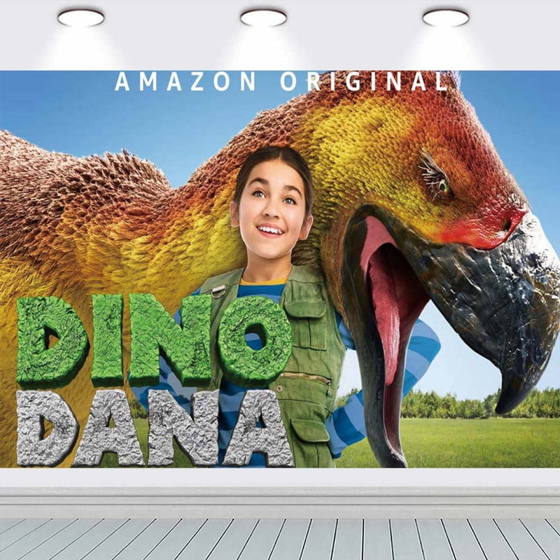 Dino Dana Taspestry Poster Banner Backdrop Background Wall Decor Party ...