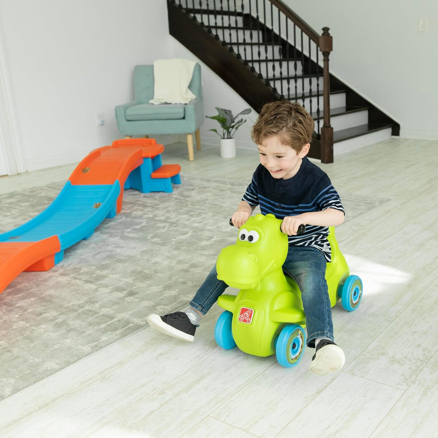Dino Dash Kids Push Car, Foot Powered Ride On Toy, Practice Balance ...