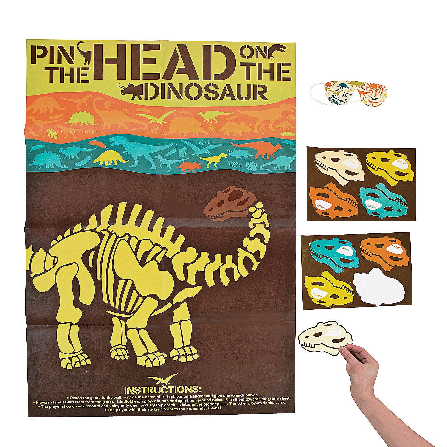 Dino Dig Party Game, Toys, 4 Pieces - Walmart.com