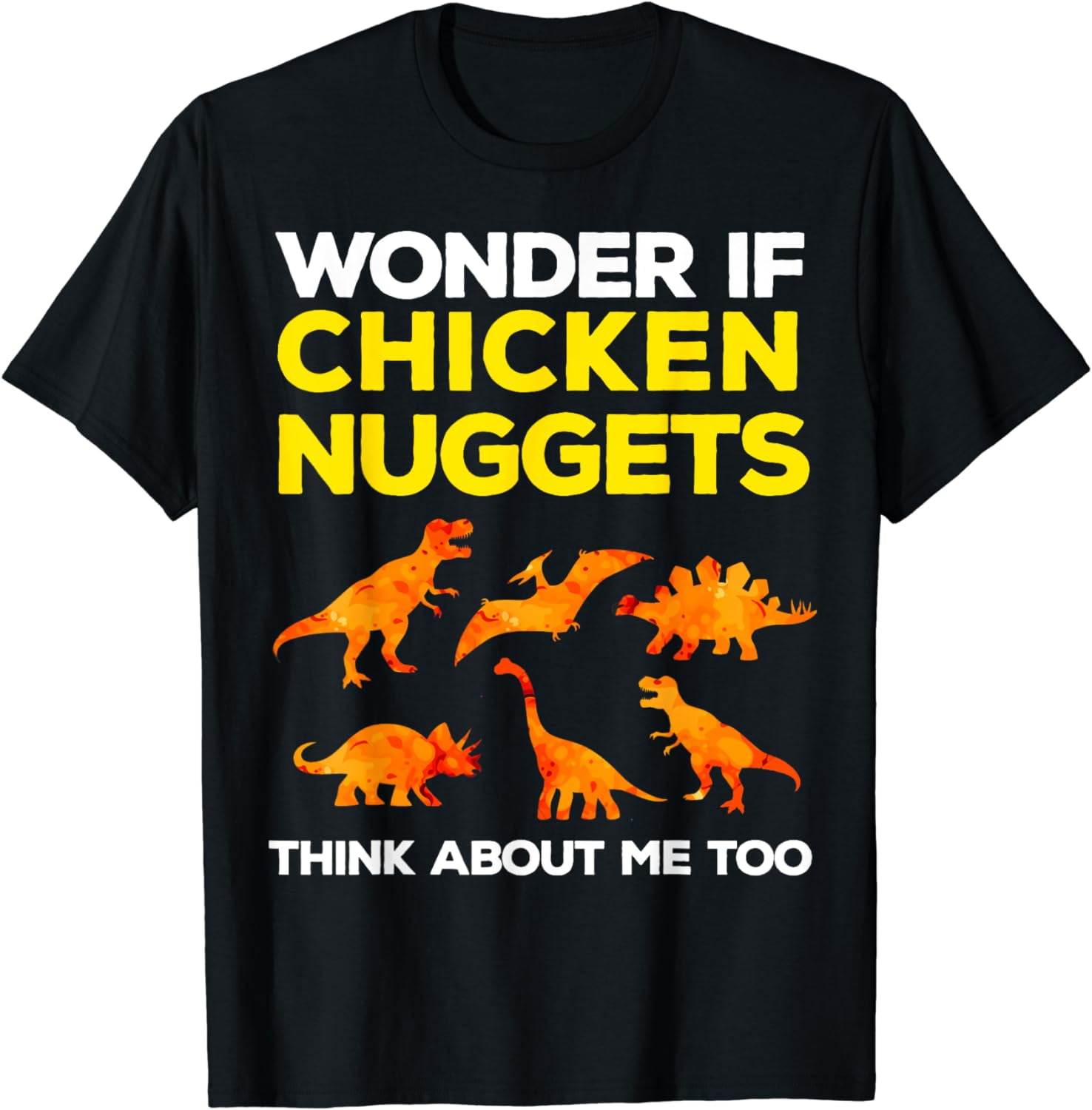 Dino Dinosaur Nuggets Boys Girls Kids Funny Nug Lover Men T-Shirt ...