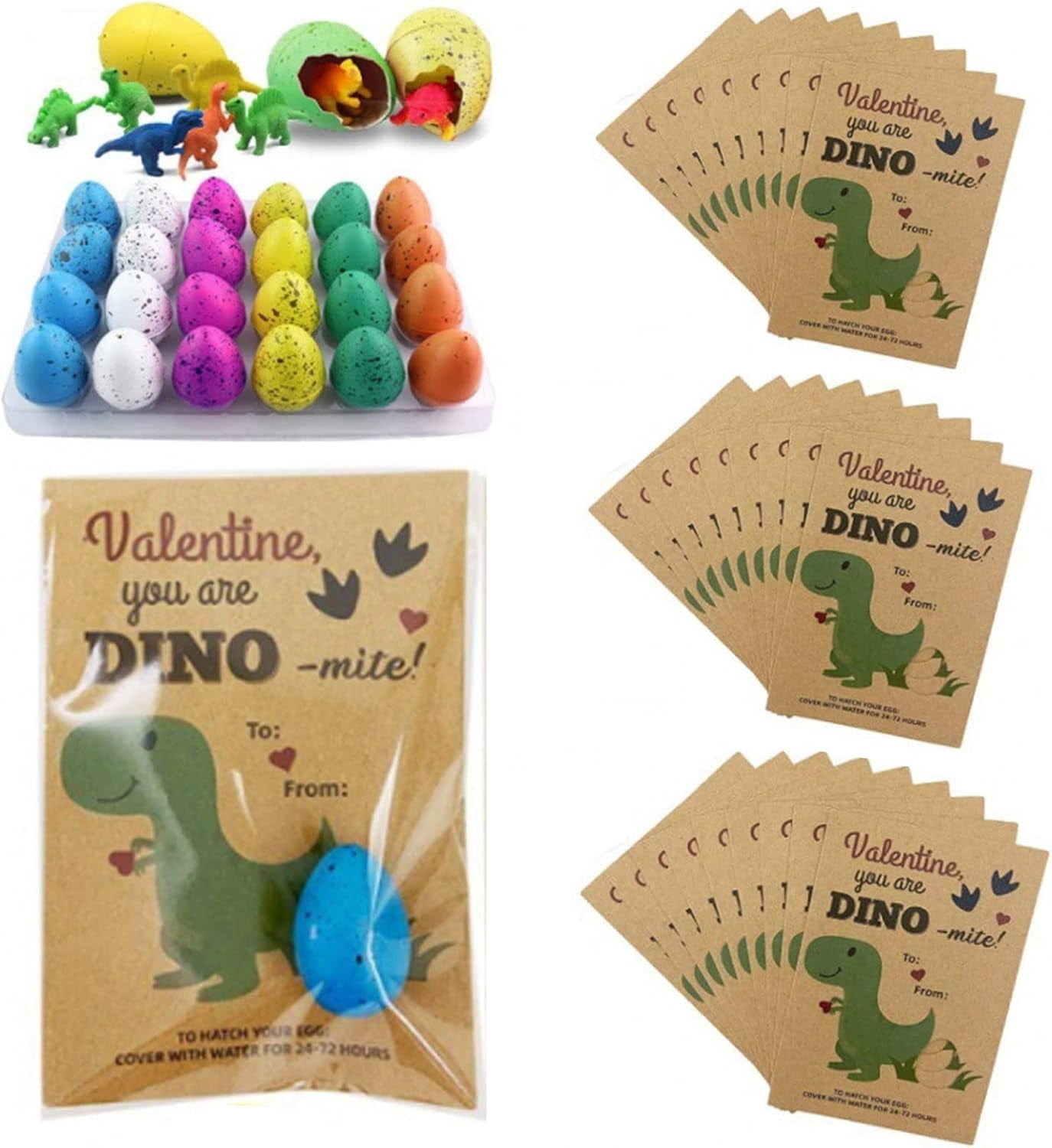 Dino Egg Valentines, Hatching Dino Egg Thank You Cards Dinosaur Party ...