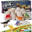 12PCS Dinosaur Digging Fossil Kit with 12 Dinosaur Eggs, brush Tools ...