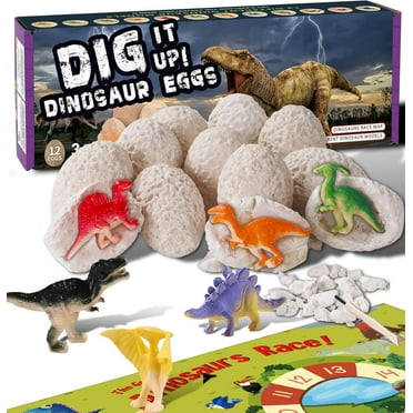 Dinosaur Egg - Jumbo Dino Egg Dig Kit - Dinosaur Toys - 12 Unique ...
