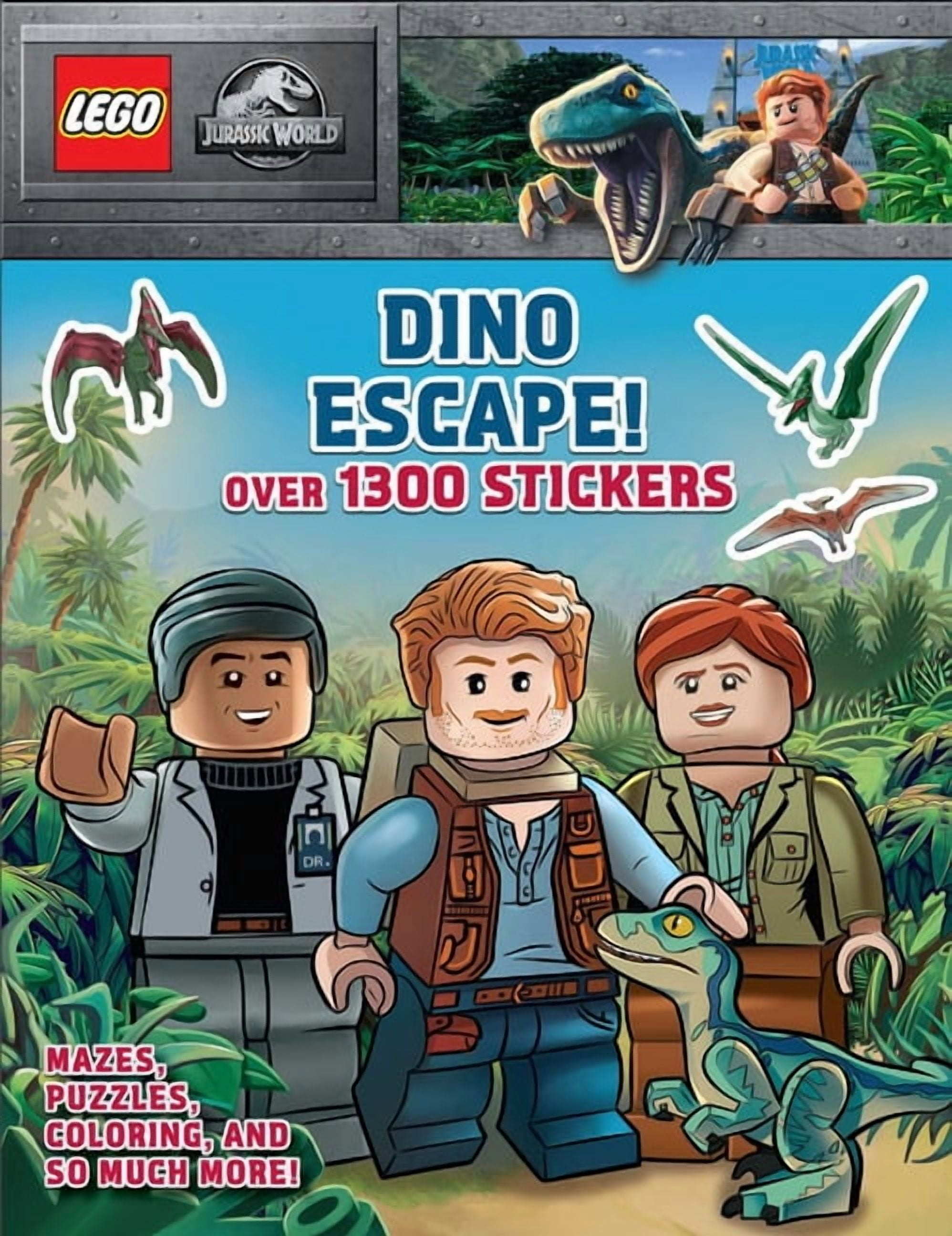 Sticker Books Lego Jurassic World: Dino Escape!: Over 1300 Stickers ...