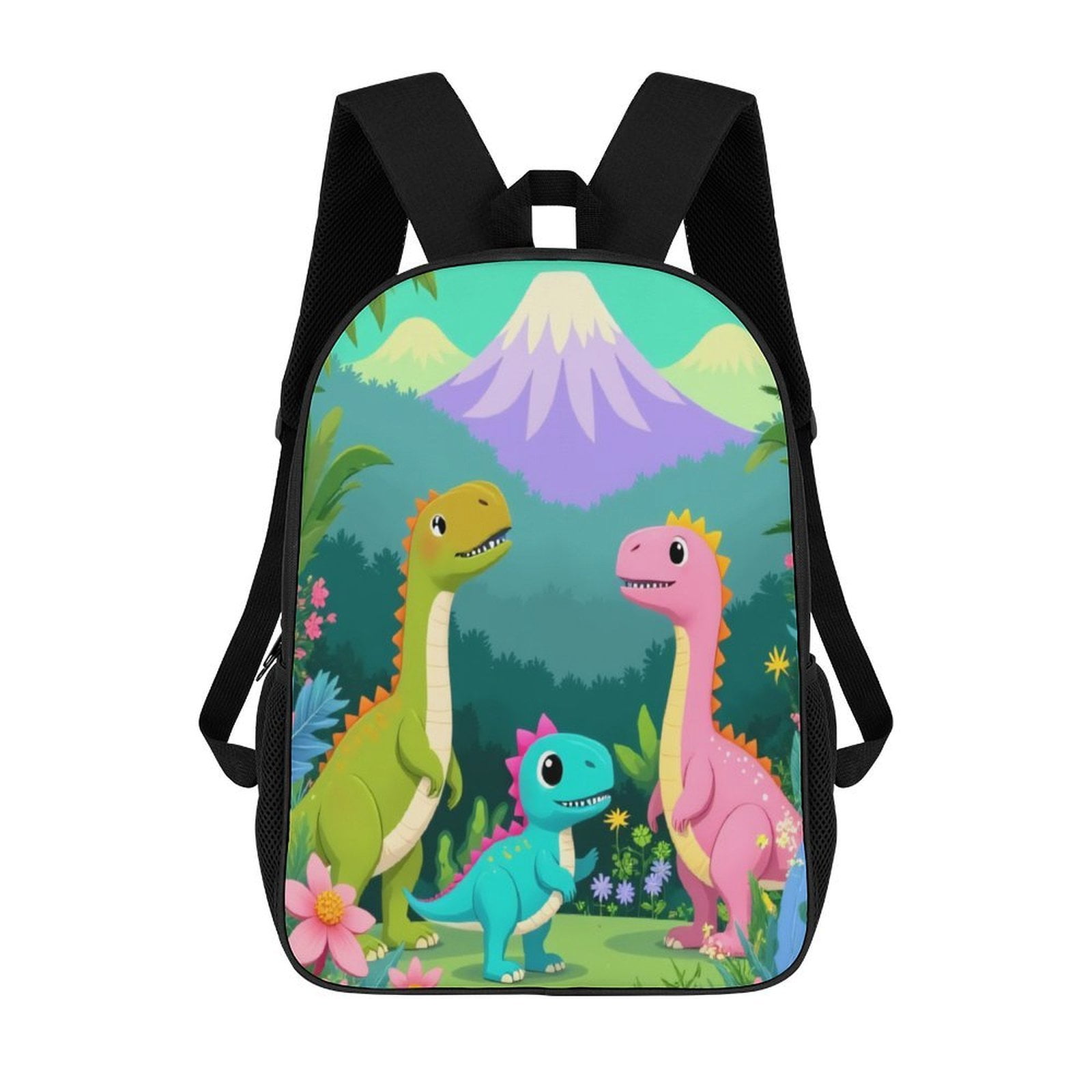 Dino Friends in Jungle 3D Print 17in adolescent backpack Bags Laptop ...