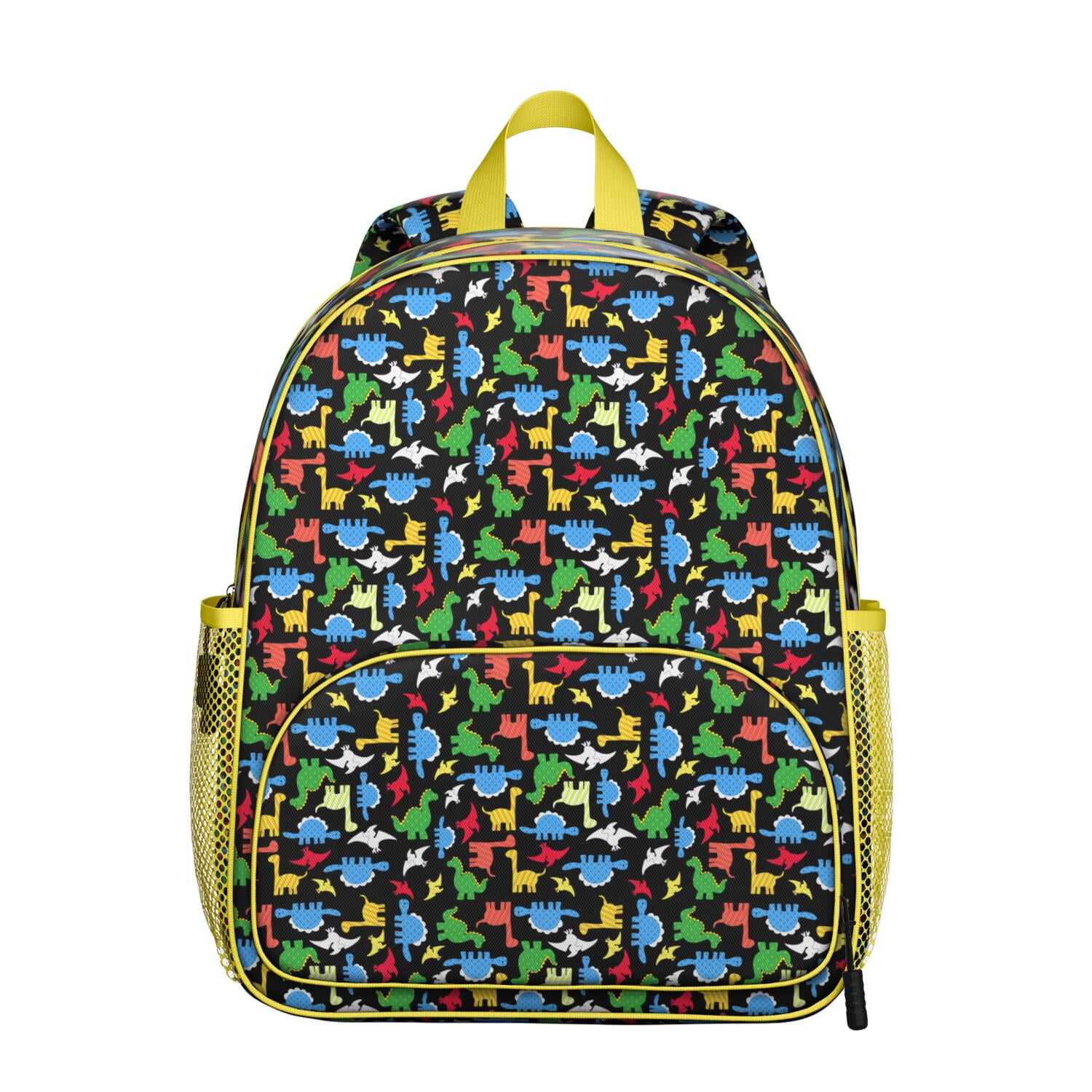 Dino Galaxy Student Backpack – Watercolor Roaring Dinosaur Print with ...