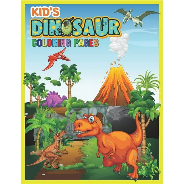 Dino: Kid's Dinosaur Coloring Pages: Kids Activity Books/Coloring Book ...