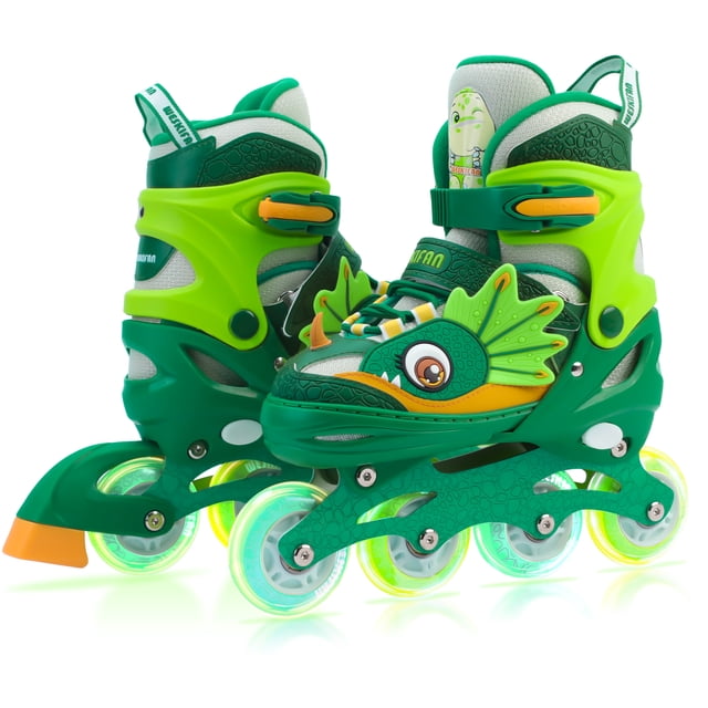 Dino Kids Toddler Inline Skates for Boys Kids,Dinosaur Inline Skates ...