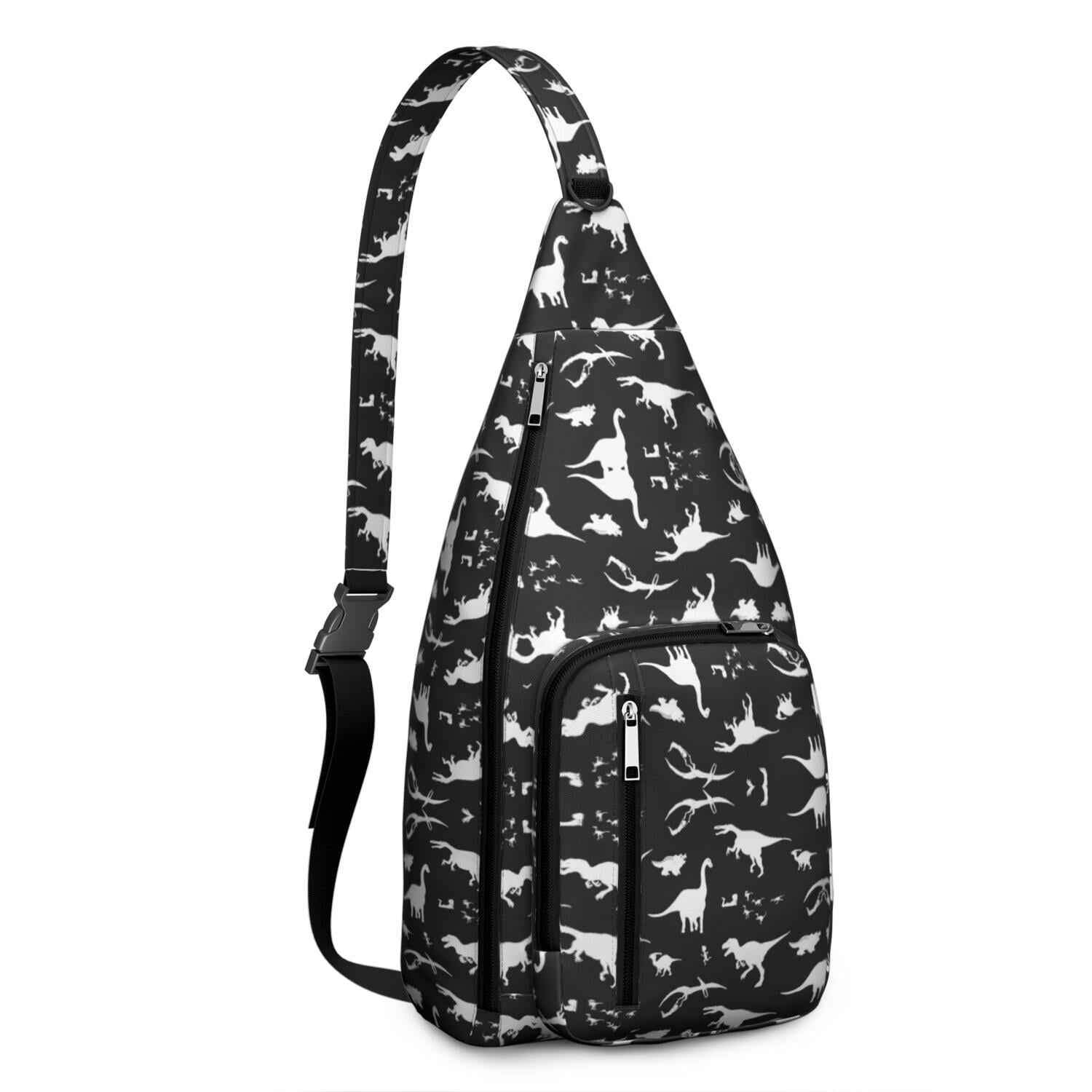 Dino Lover's Crossbody Bag - Jurassic Inspired Sling Pack (Multi ...