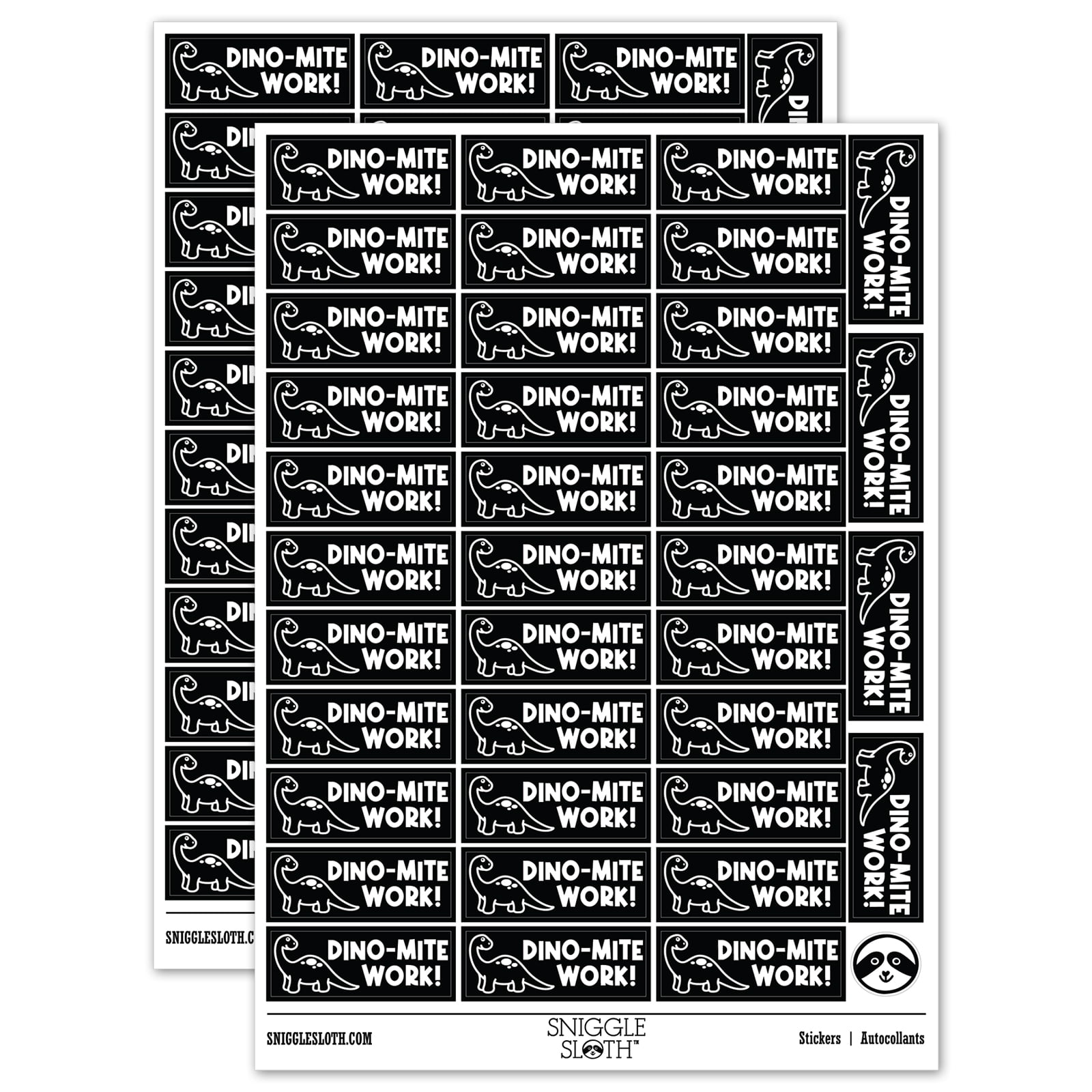 Dino-Mite Dynamite Great Work Teacher Student School Sticker Set ...