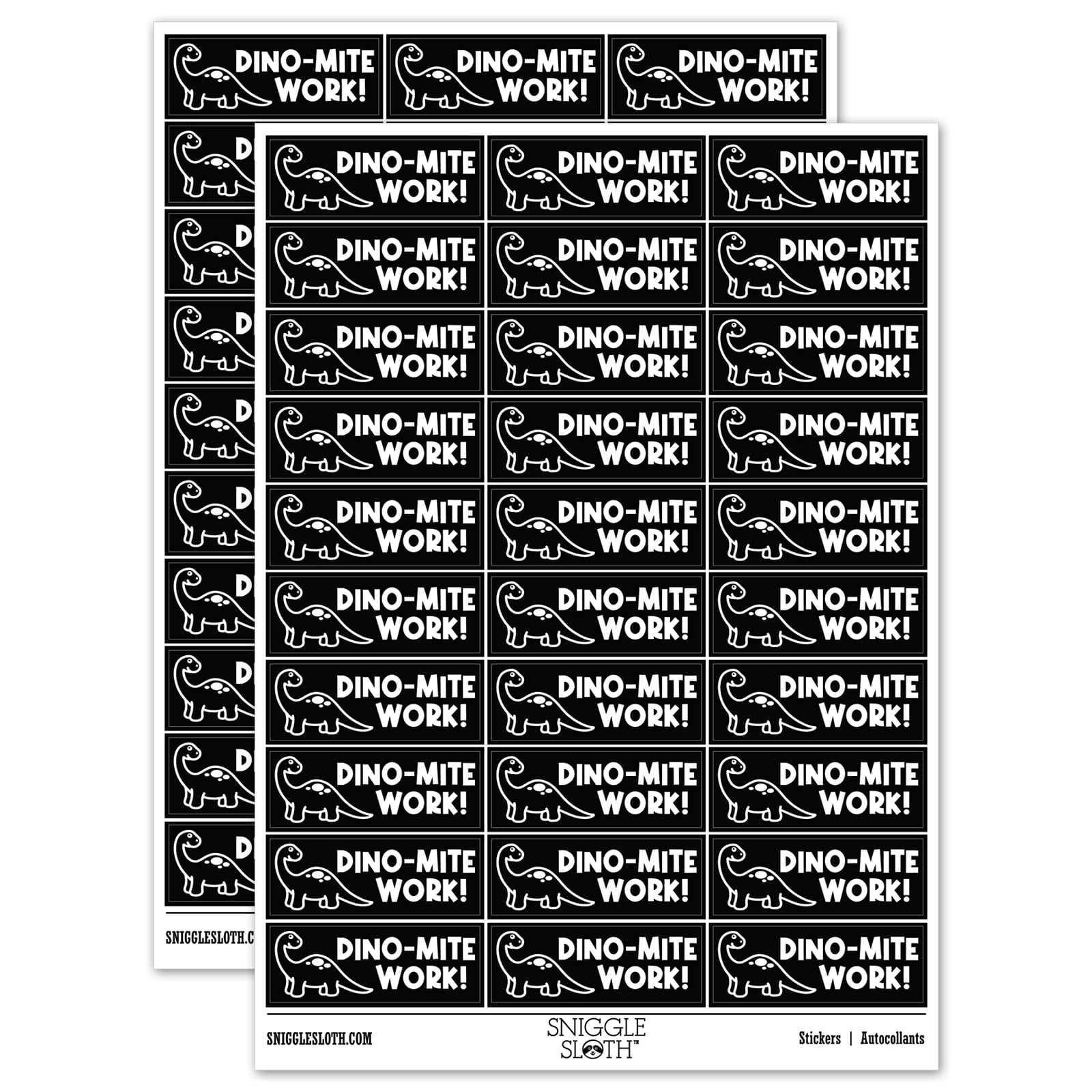 Dino-Mite Dynamite Great Work Teacher Student School Sticker Set ...