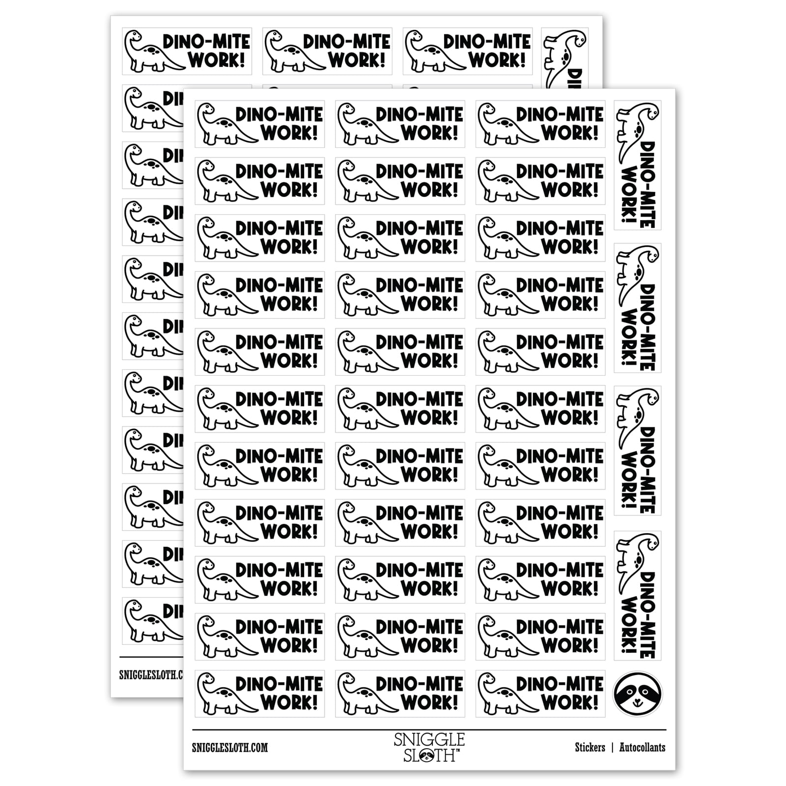 Dino-Mite Dynamite Great Work Teacher Student School Sticker Set ...