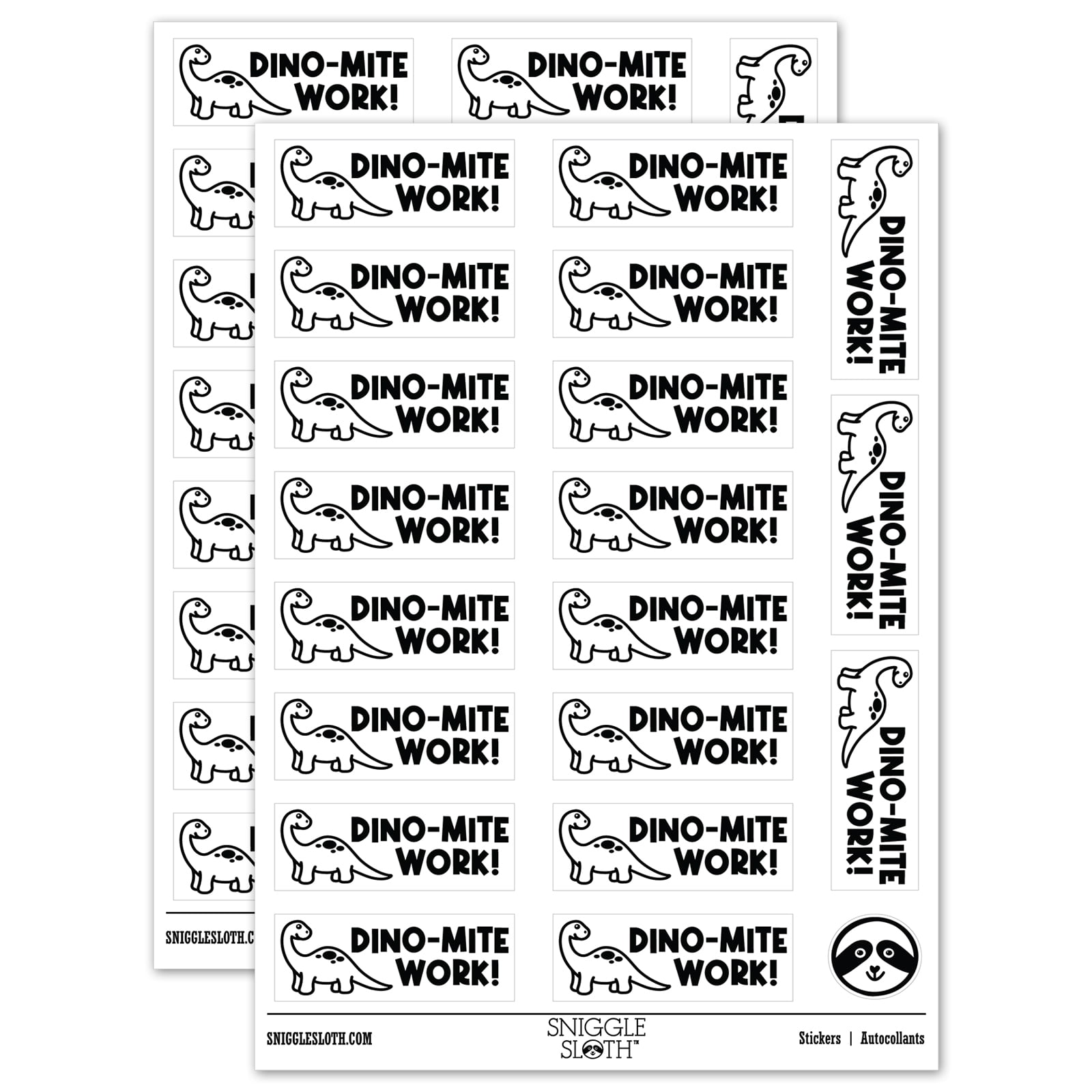 Dino-Mite Dynamite Great Work Teacher Student School Sticker Set ...