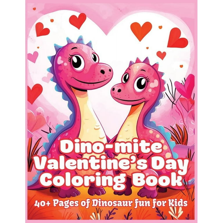 valentines coloring pages dinosaur