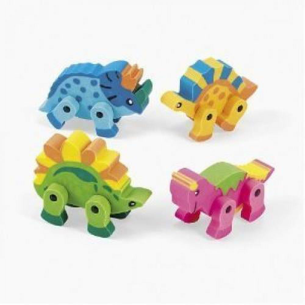 Dino Moveable Erasers - Party Favors - 12 Pieces - Walmart.com