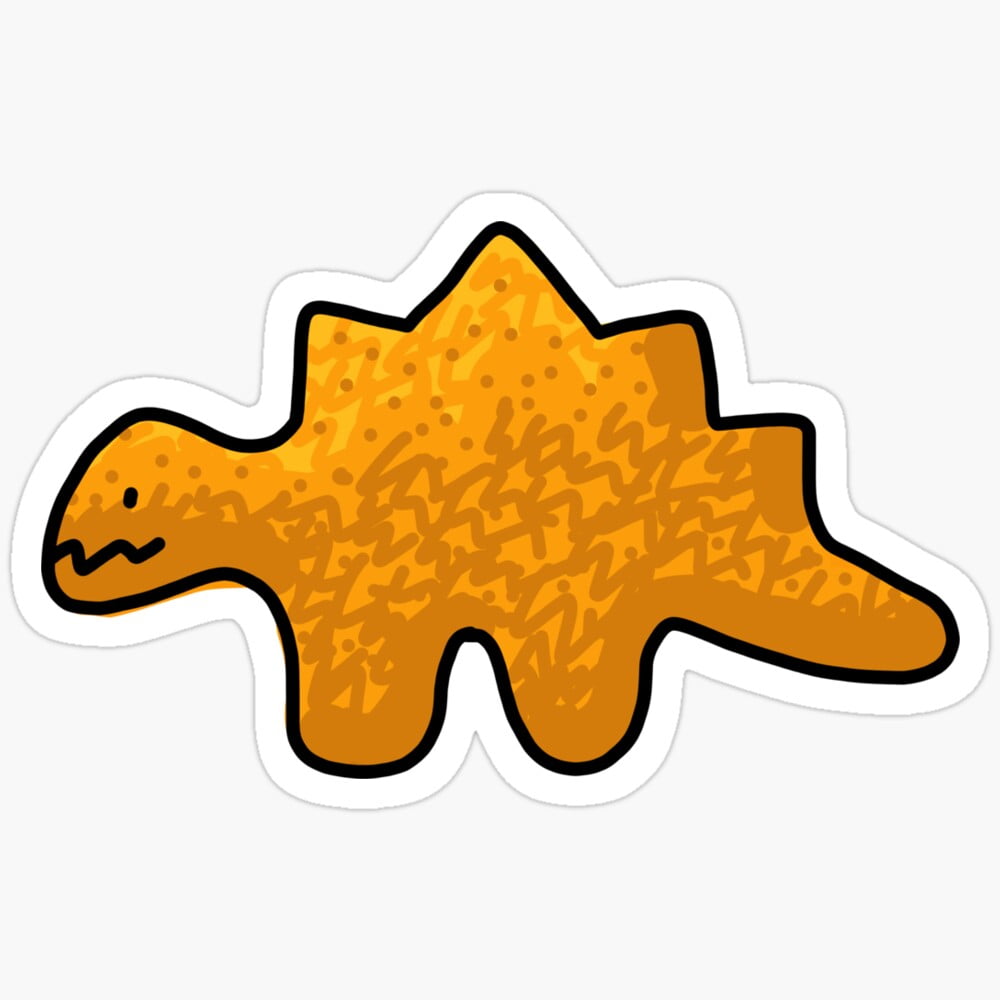 Dino Nug Stegosaurus Sticker Phone Decal Water Bottle Stickers Car ...
