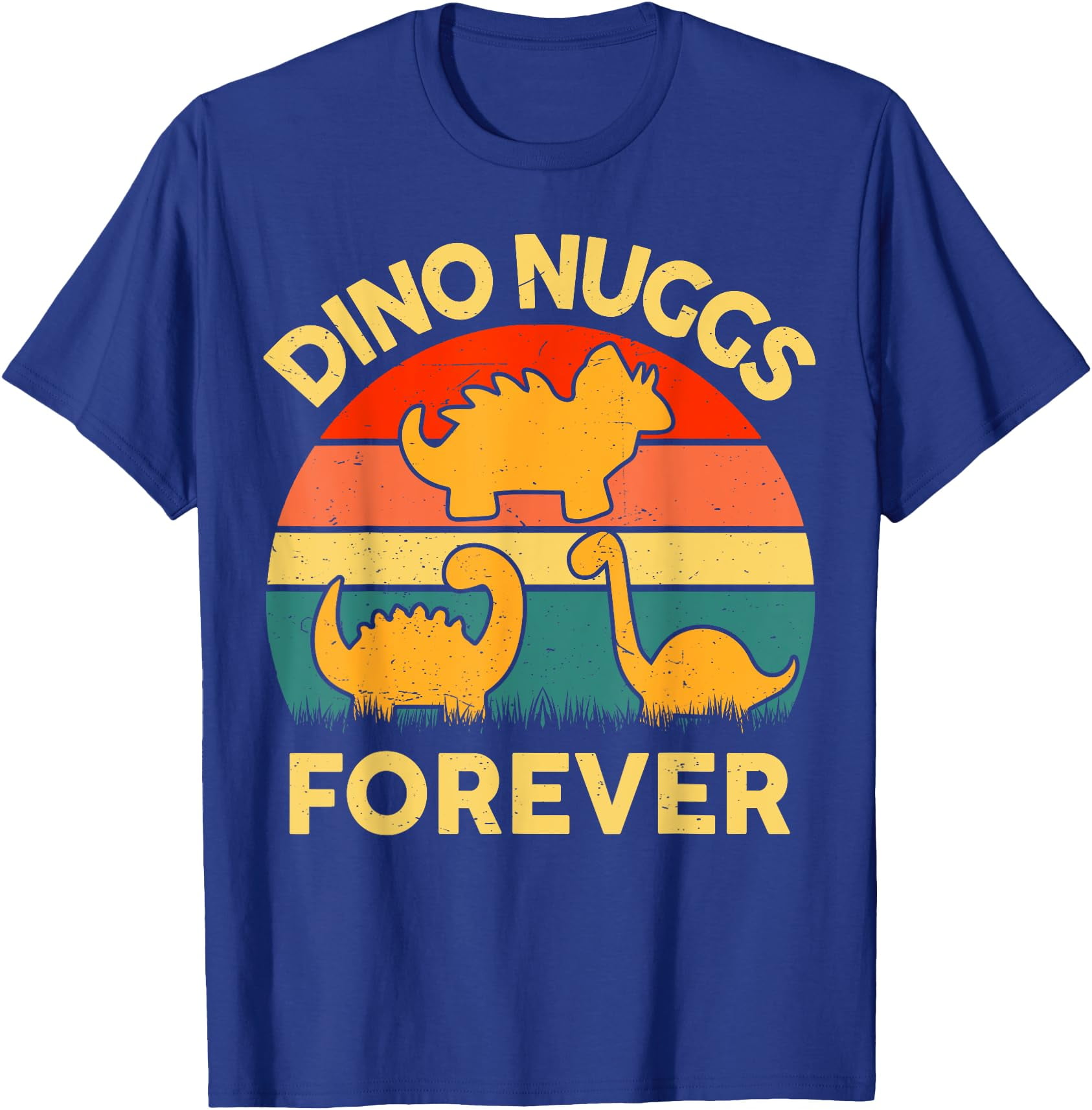 Dino Nuggs Forever Funny I Love Chicken Nugget Softstyle Unisex T-Shirt,Royal Blue Color,Size 3T ...