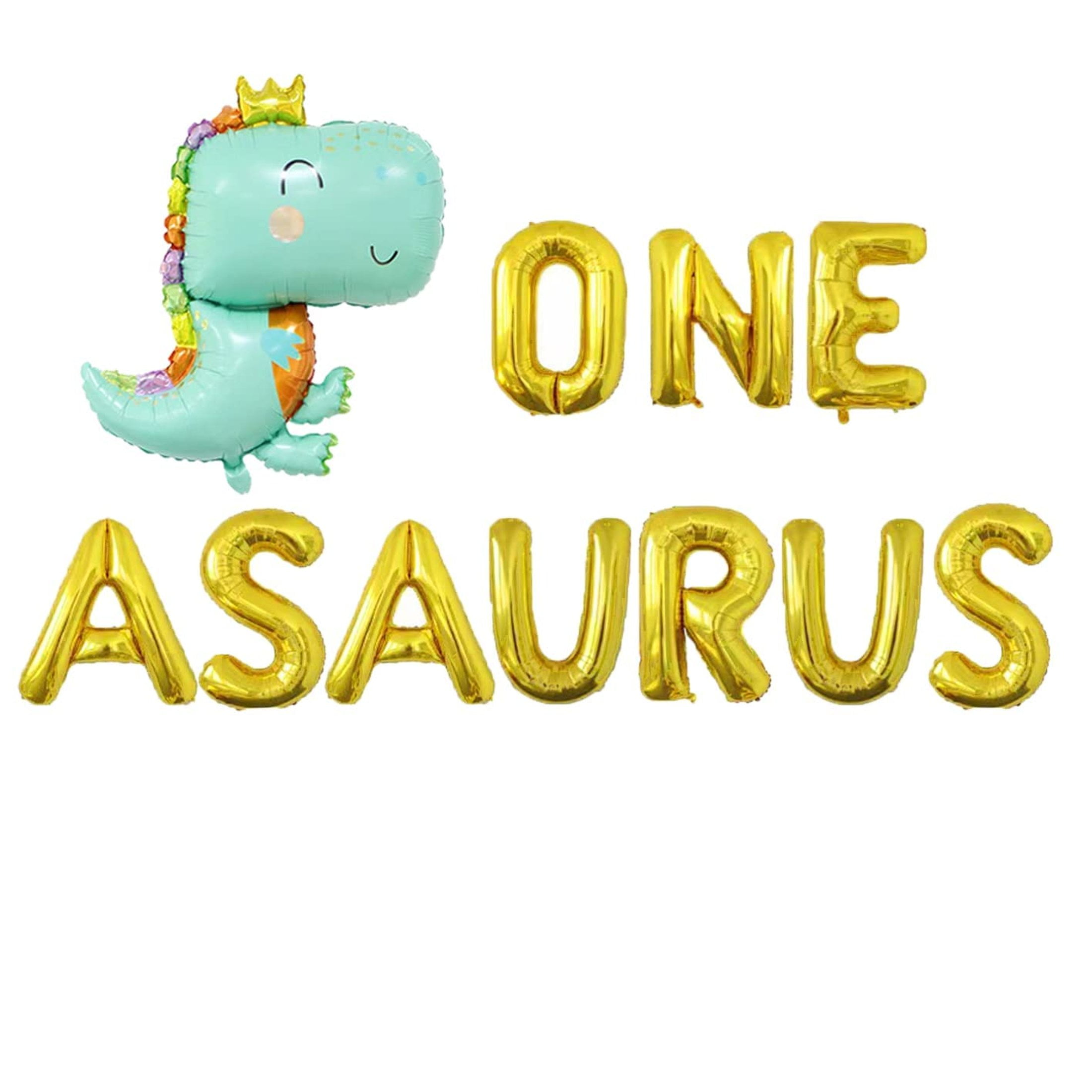 Dino Party Pack - ONEasaurus Birthday Decorations & Balloon Banner for ...
