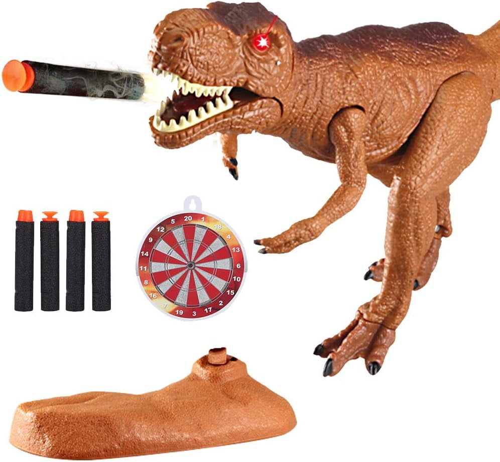 Dino Planet Dinosaur Foam Dart Gun T-Rex Toy - Realistic Tyrannosaurus ...