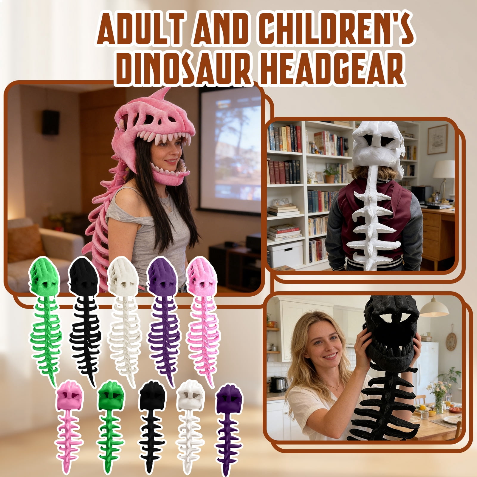 Dino, Purple 46 Inch Adult Dinosaur Skeleton Add-On, Plush Dino ...