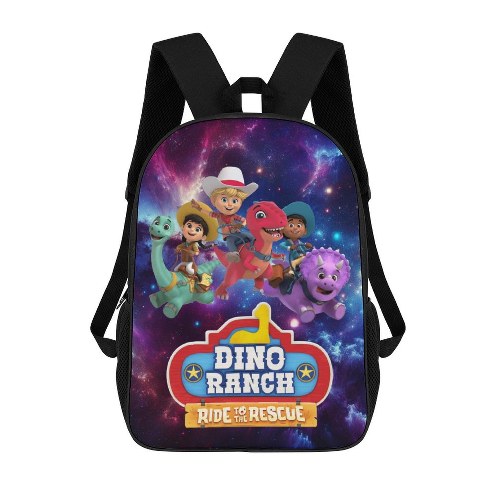 Dino Ranch Backpack, 17 Inch Laptop Backpack, Water-Resistant BookBag ...