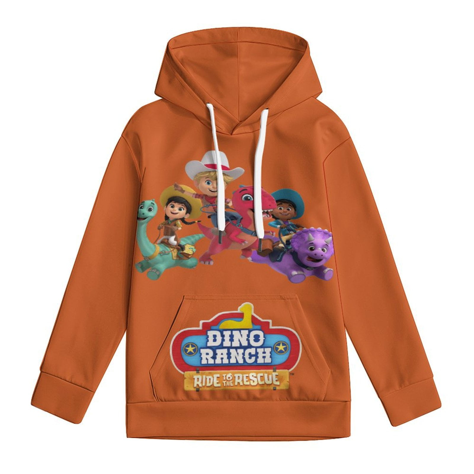 Dino Ranch Hoodie for Boys Girls, Novelty 3D Print Pullover Hooded for ...