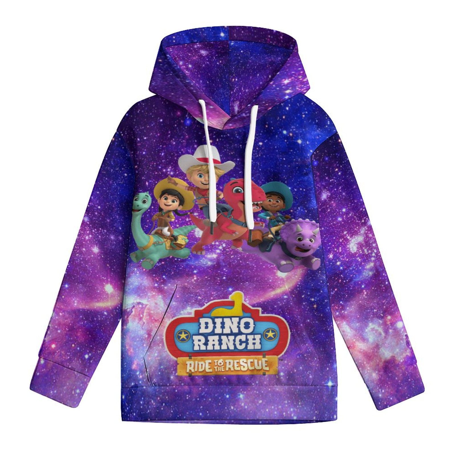 Dino Ranch Hoodie for Boys Girls, Novelty 3D Print Pullover Hooded for ...