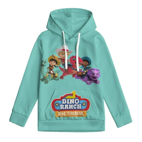 Dino Ranch Hoodie for Boys Girls, Novelty 3D Print Pullover Hooded for ...