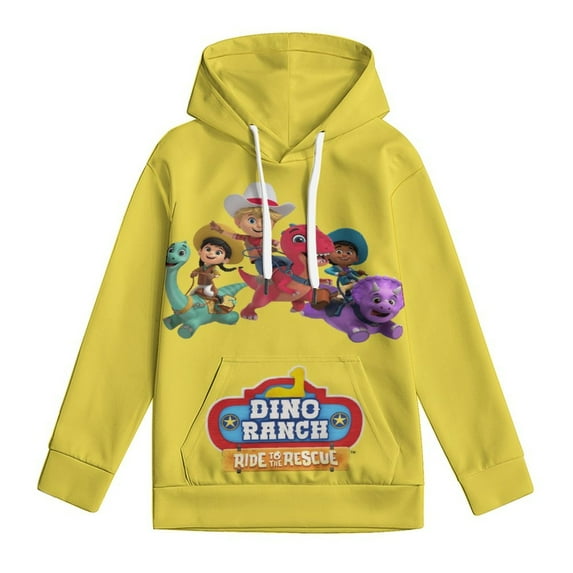 Dino Ranch Hoodie for Boys Girls, Novelty 3D Print Pullover Hooded for ...
