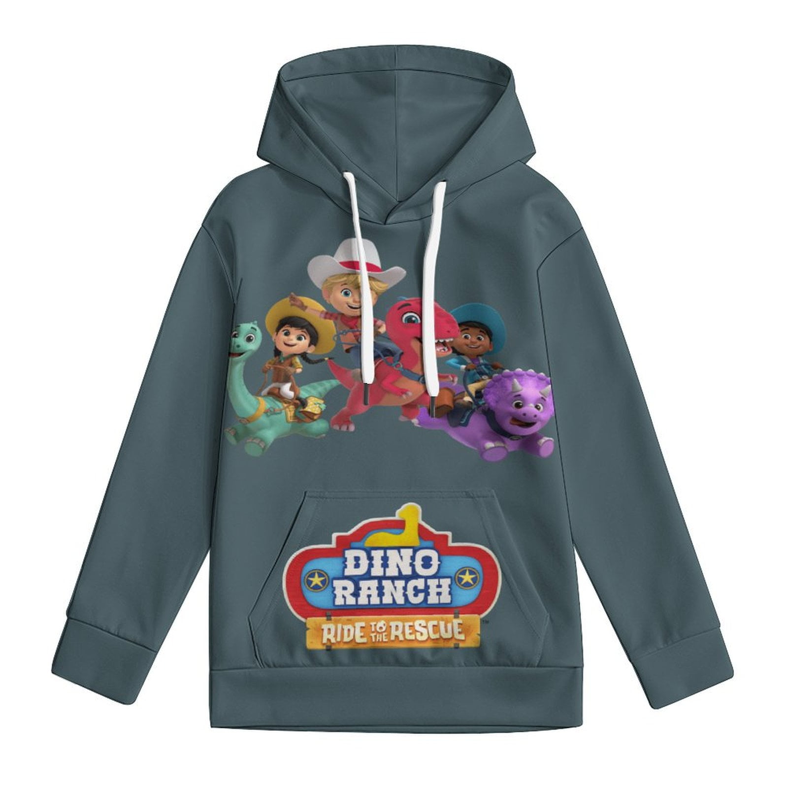 Dino Ranch Hoodie for Boys Girls, Novelty 3D Print Pullover Hooded for ...