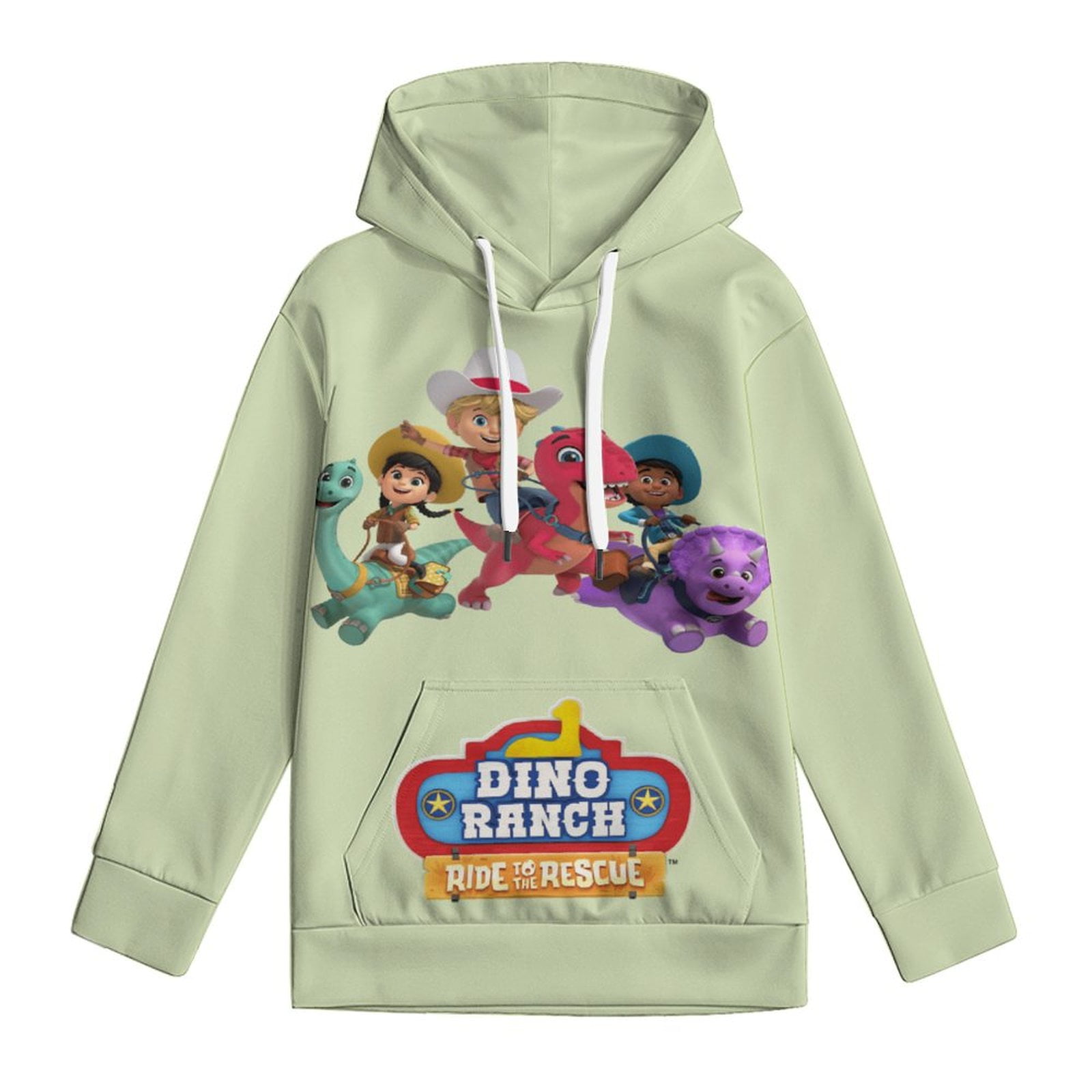 Dino Ranch Hoodie for Boys Girls, Novelty 3D Print Pullover Hooded for ...