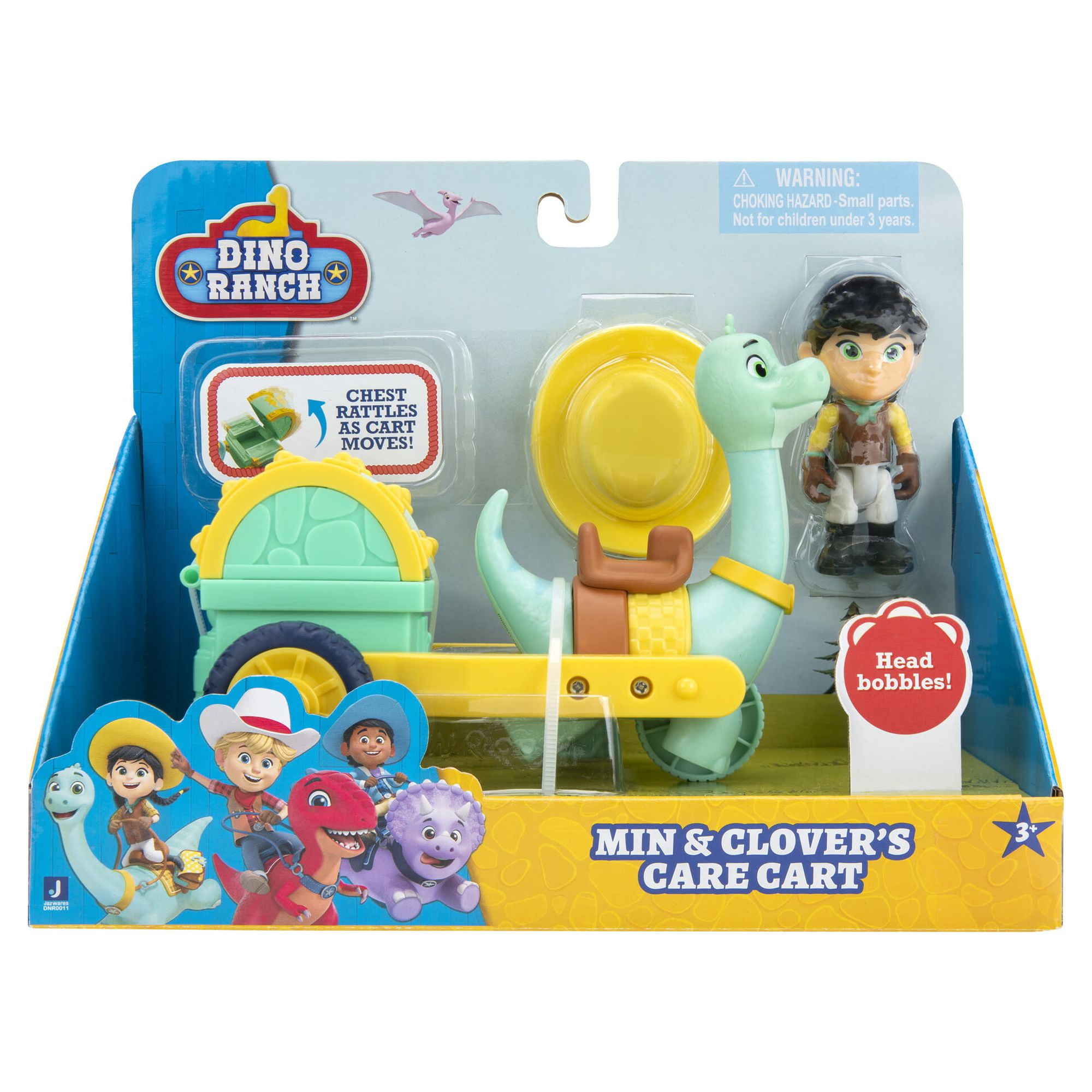 Dino Ranch Min and Clover’s Care Cart Vehicle - Features 5” Dino Clover ...